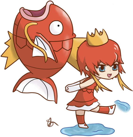 Download Magikarp And Trainer , - Magikarp Pokemon Girl Fanart PNG ...