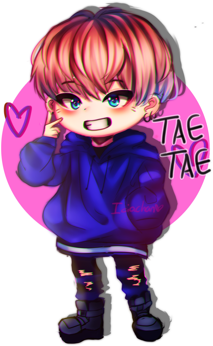 Download I On Twitter - Chibi Anime Bts V PNG Image with No Background ...