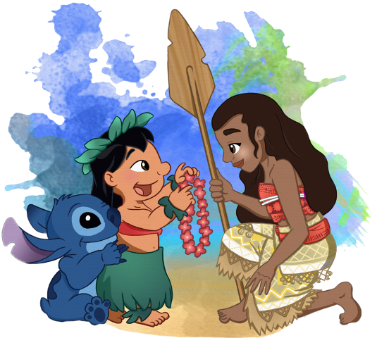 Lilo And Stitch Vs Moana - Free Transparent PNG Download - PNGkey