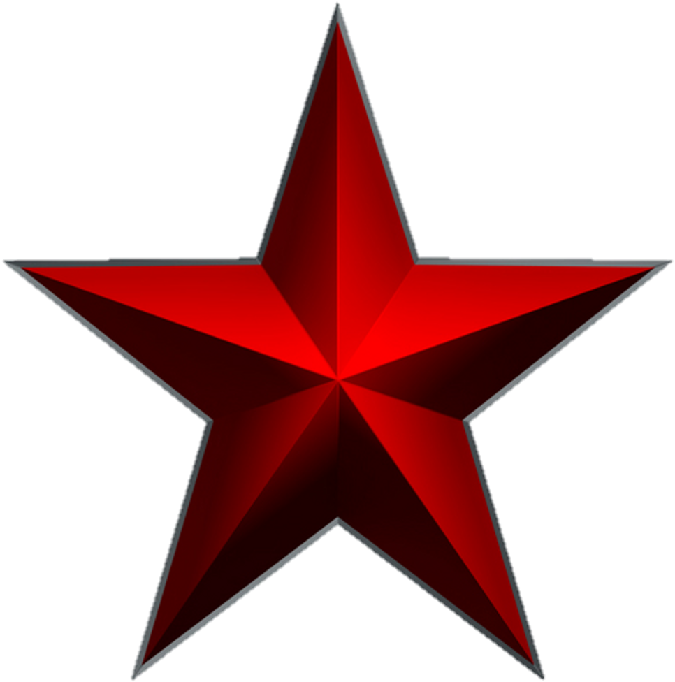 Download Red Star Transparent PNG Image with No Background - PNGkey.com
