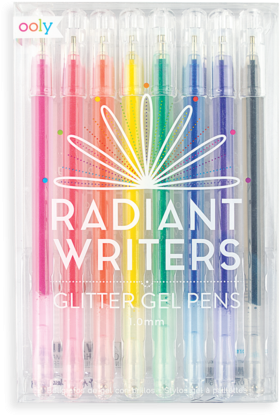 Download Radiant Writers Glitter Gel Pens - Gel Pen PNG Image with No ...