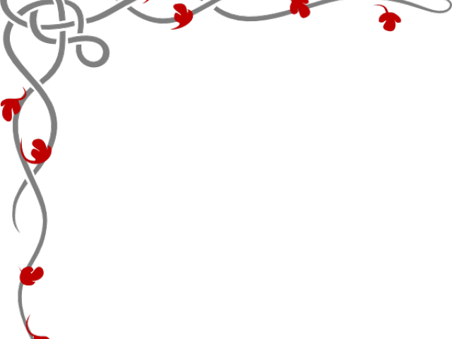 Fancy Wedding Border Png Transparent Images - Corner Border Png Red ...