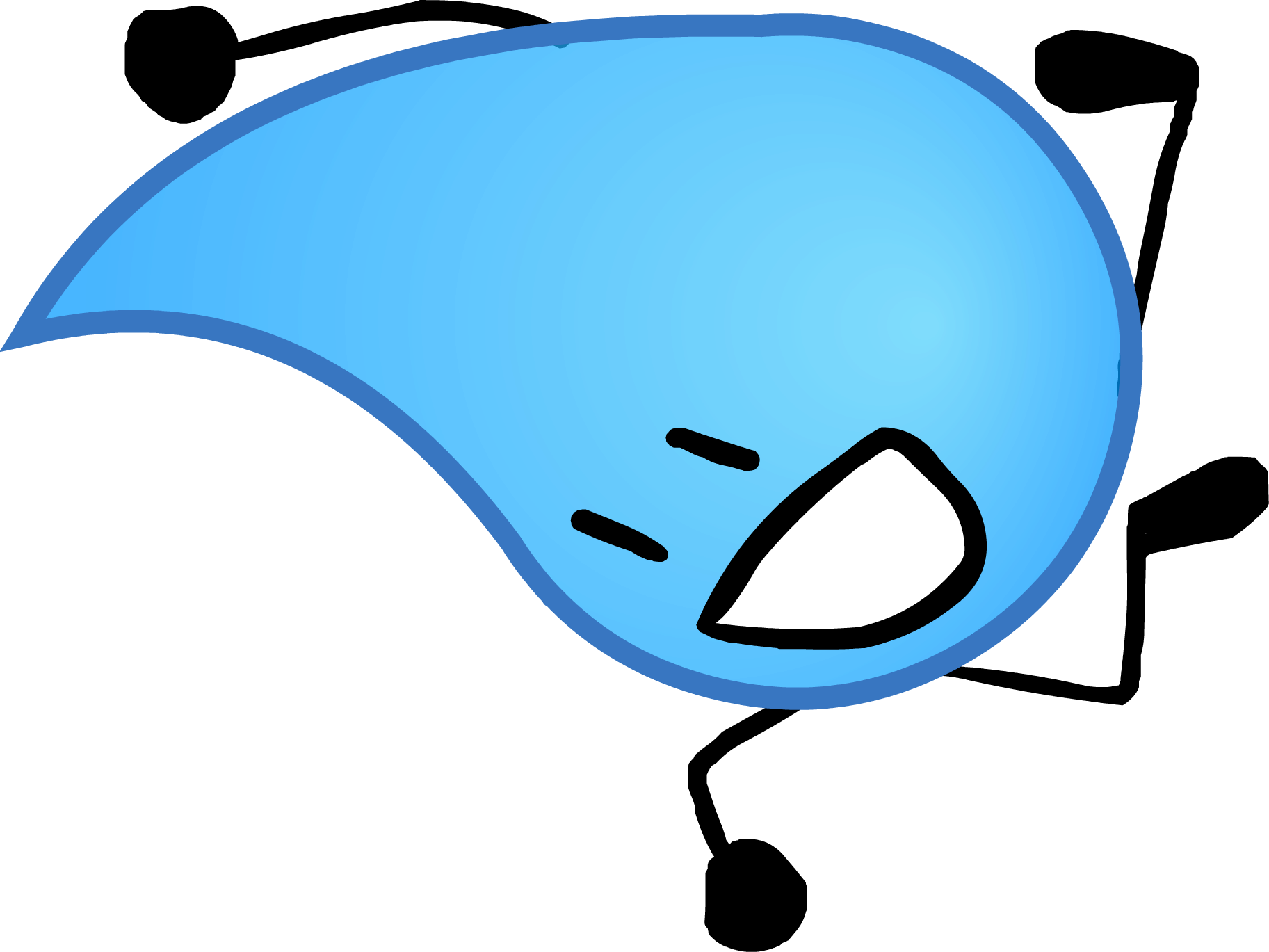 Tear Drop Wiki Pose - Bfdi Characters - Free Transparent PNG Download ...