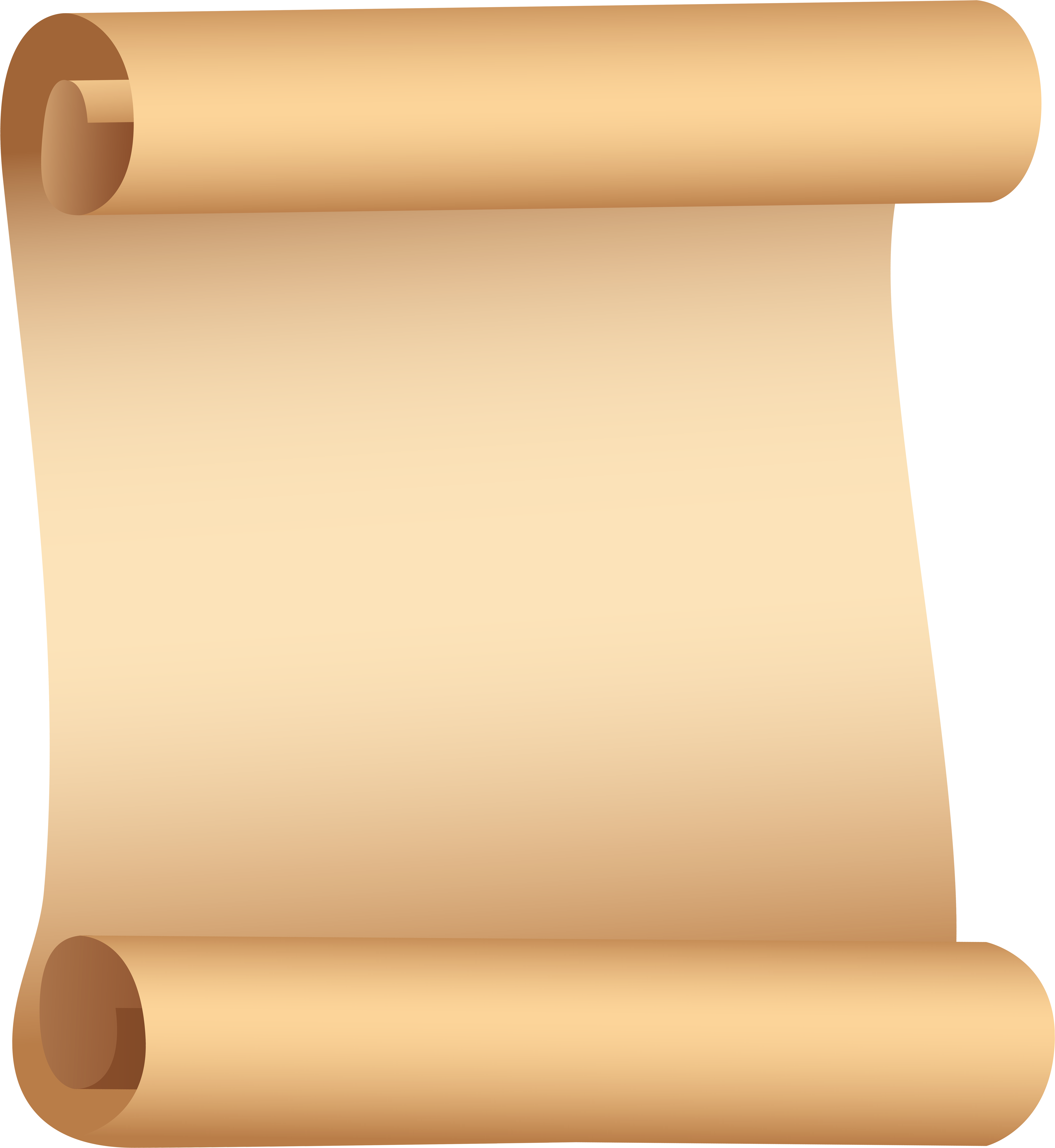 Download This Png Image - Paper Scroll Clipart PNG Image with No ...