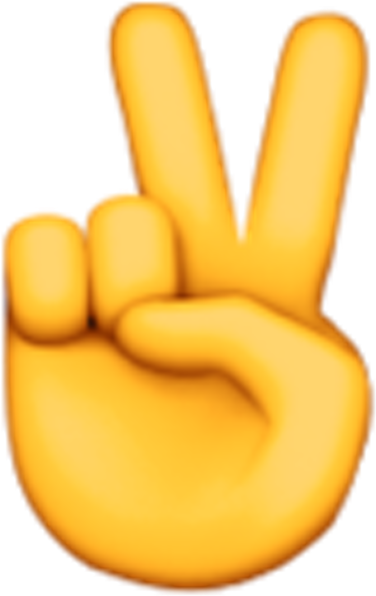 We Encourage You To Embrace Emoji And Not Only For - Peace Sign Hand ...