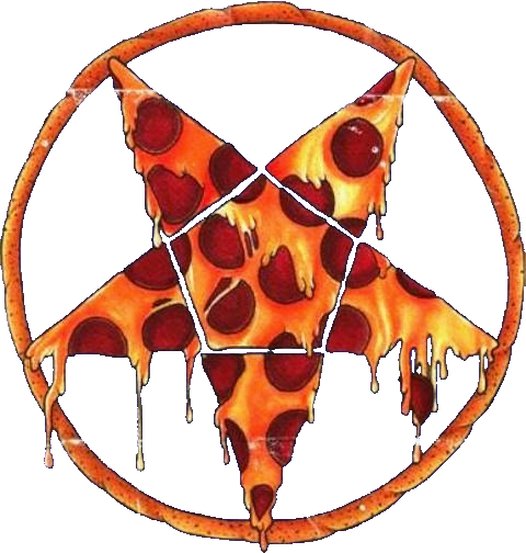 Download Transparent Pizza Pentagram - Mark Of The Pizzagram PNG Image ...