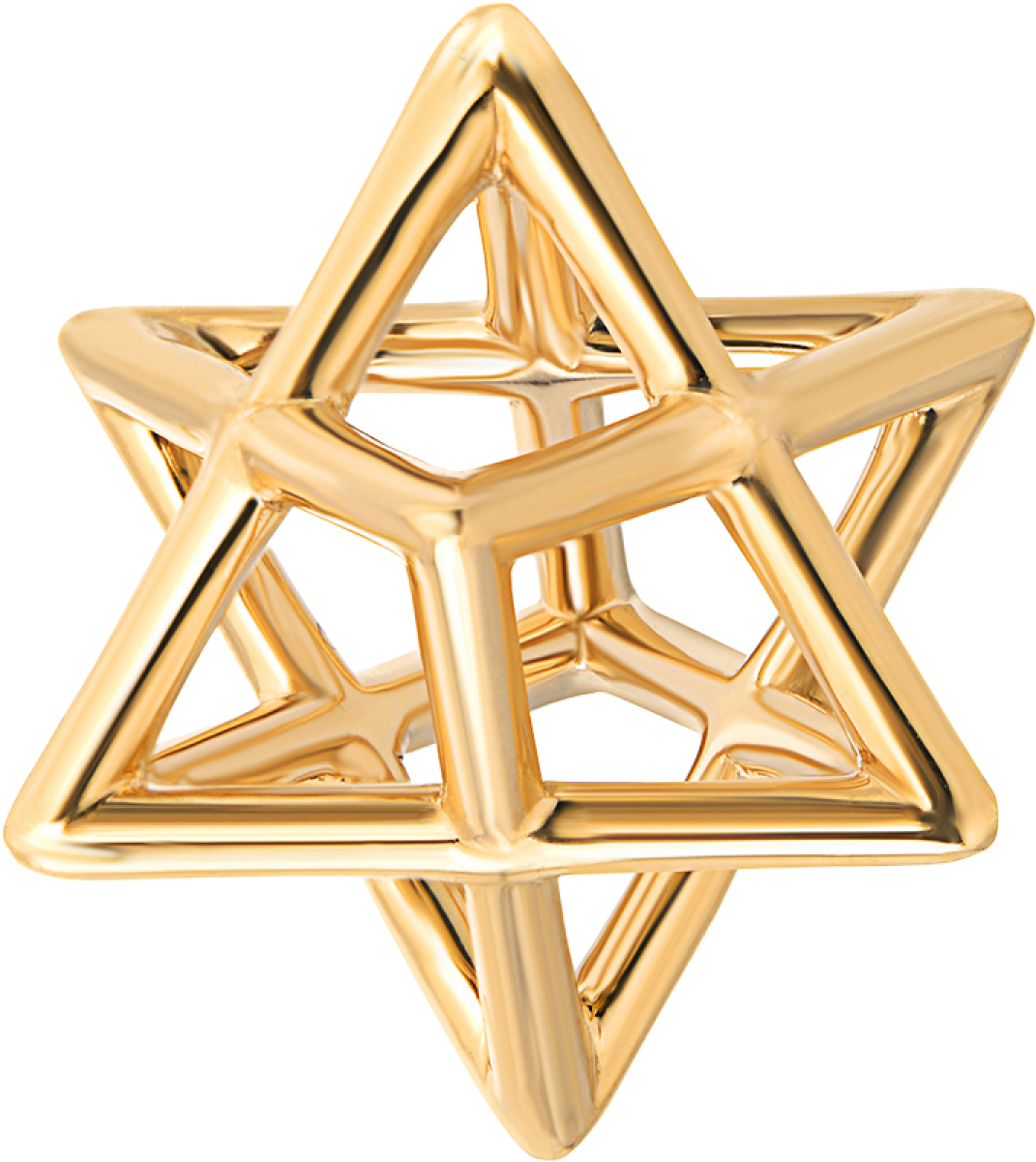 Download Star Of David Merkaba Body Yellow Gold Pendant Necklace PNG ...