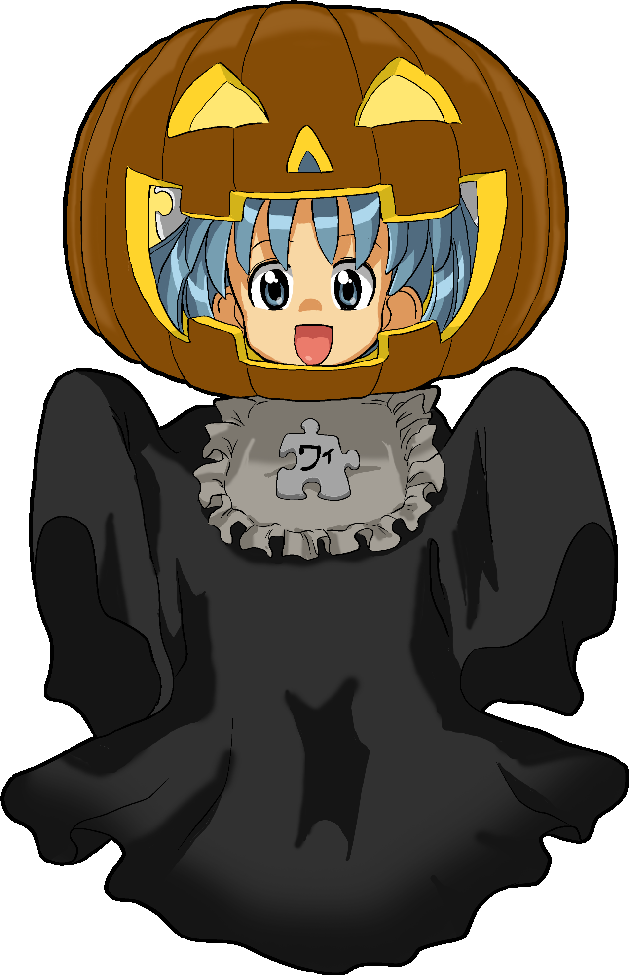 Download Wikipe-tan Dressed In A Halloween Costume - Halloweenpng Hd ...