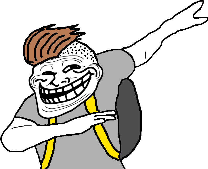 Download View Samegoogleiqdbsaucenao Zoomer Trollface Dab , - You U Mad ...
