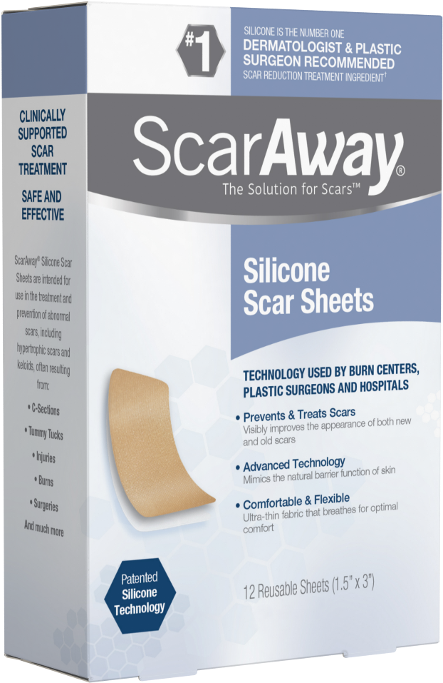 Download Scaraway Silicone Scar Sheets - Scar Away Silicone Sheets PNG ...