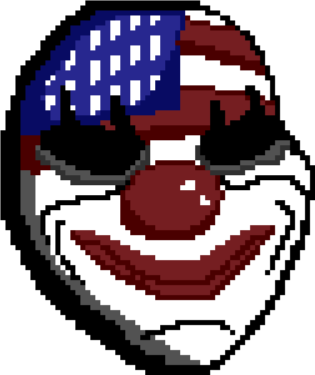 Payday 2 Dallas Mask - Payday 2 Masks Pixel - Free Transparent PNG ...