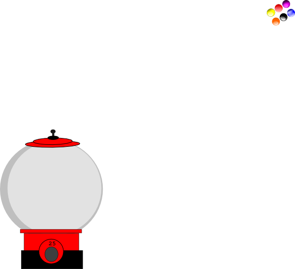 Gumball Clipart Cartoon - Empty Gumball Machine Png - Free Transparent ...