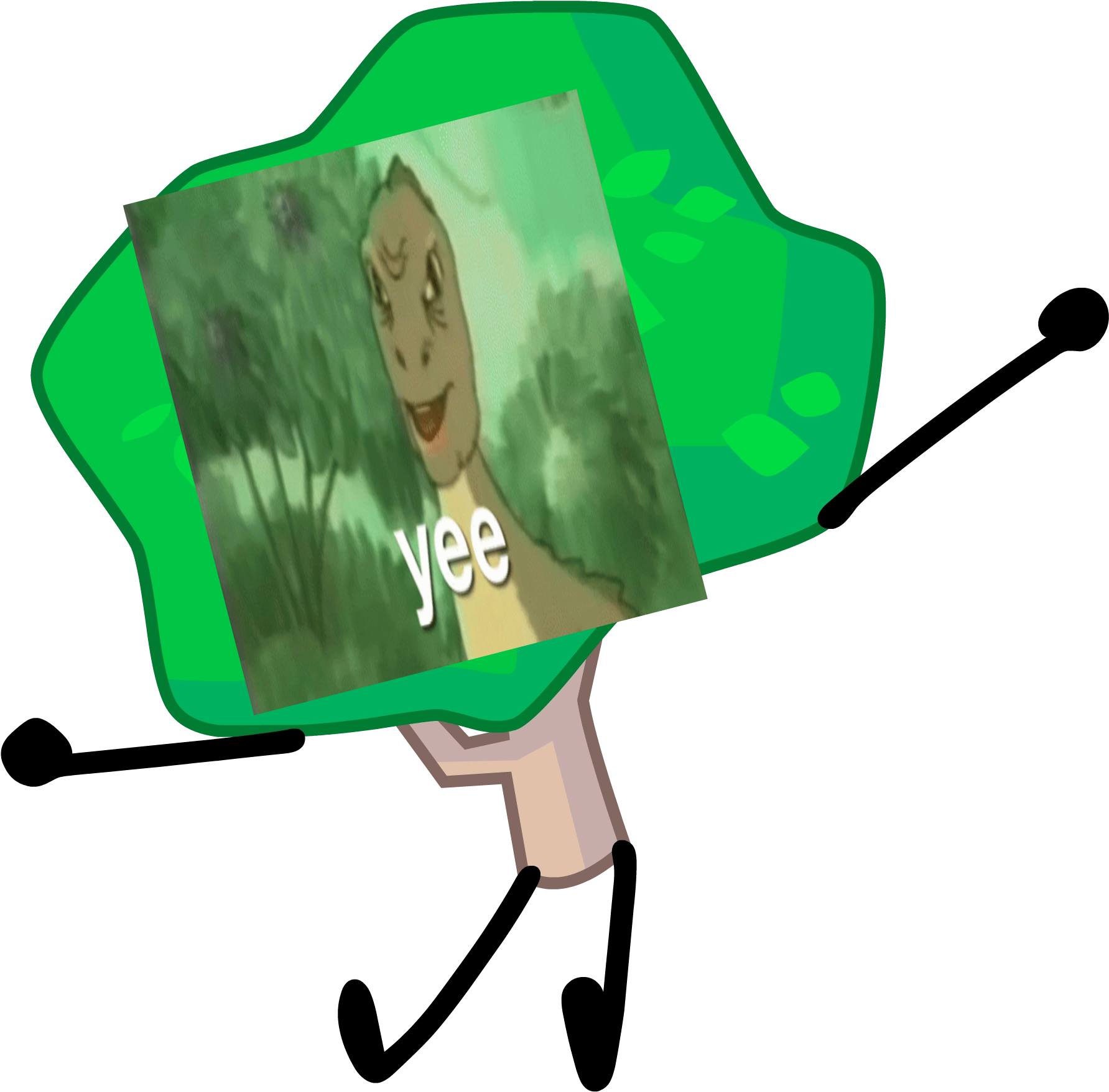 Yee Tree Boi - Bfdi Tree Speakerbox - Free Transparent PNG Download ...