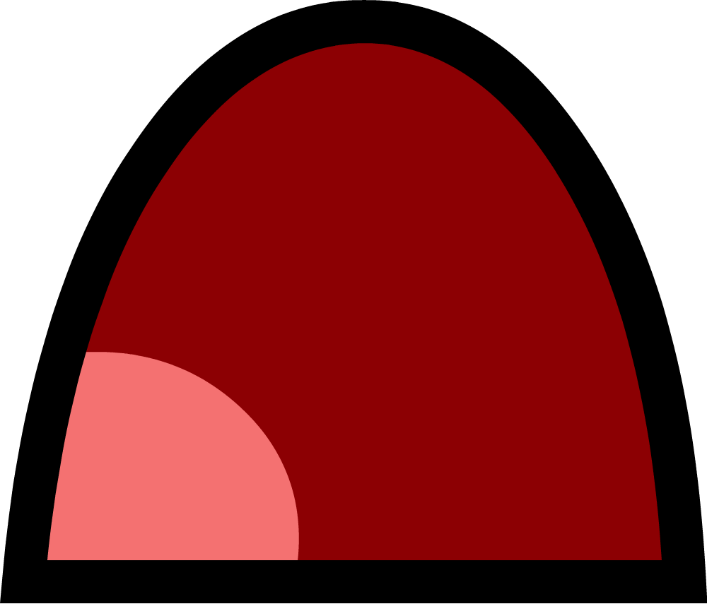 Pen Mouth Frown 2 - Bfdi Pen Mouth - Free Transparent PNG Download - PNGkey
