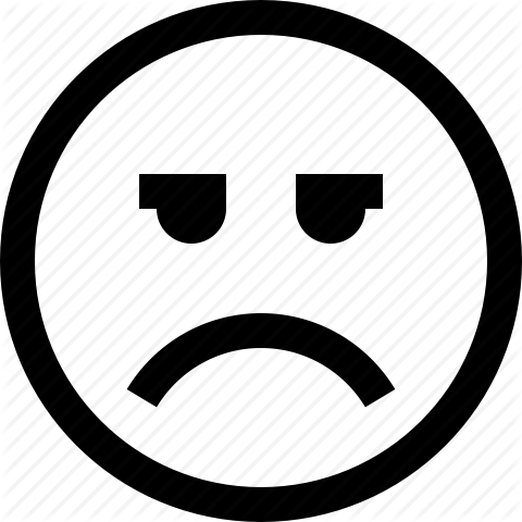 Download Frown Icon - Smiley Face Icon Png PNG Image with No Background ...