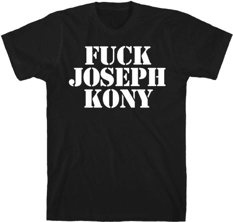 F*** Joseph Kony Mens T-shirt - Guinness Brewery - Free Transparent PNG ...
