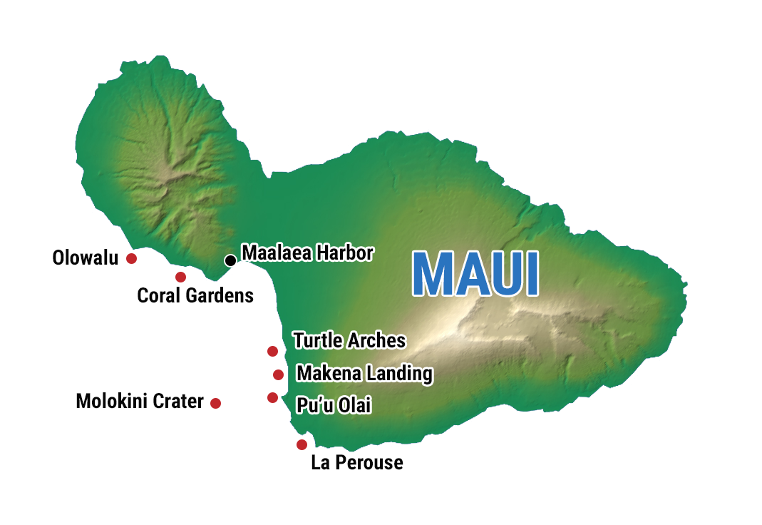 Download Maui Molokini Map - Maui Map Transparent Png PNG Image with No ...