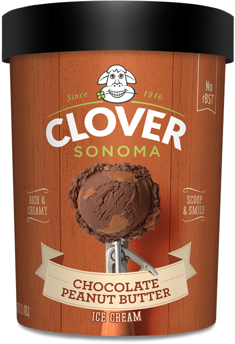 Download Chocolate Peanut Butter - Clover Sonoma Ice Cream PNG Image ...