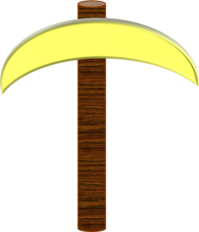 Download Gold Pickaxe - Gold Pickaxe Item Minecraft PNG Image with No ...