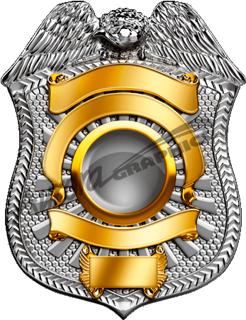Police Badge - Custom Police Style Badges - Free Transparent PNG ...