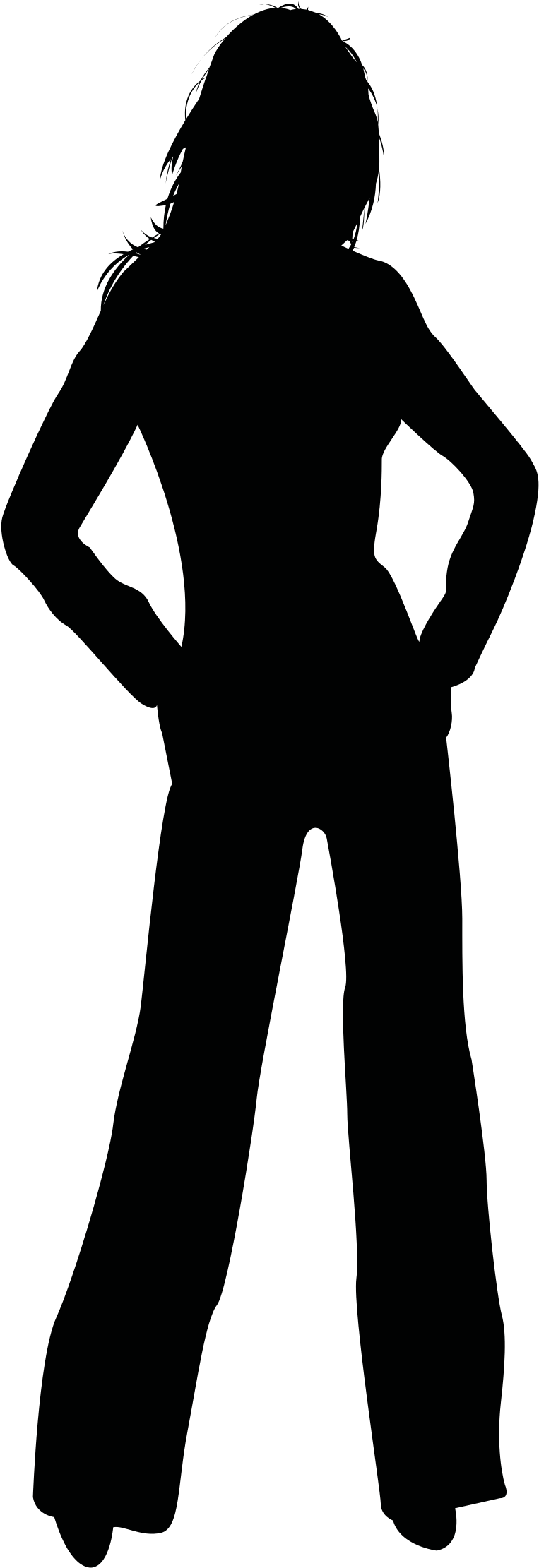 Download Transparent Girls Shadow - Clipart Girl Silhouette PNG Image ...