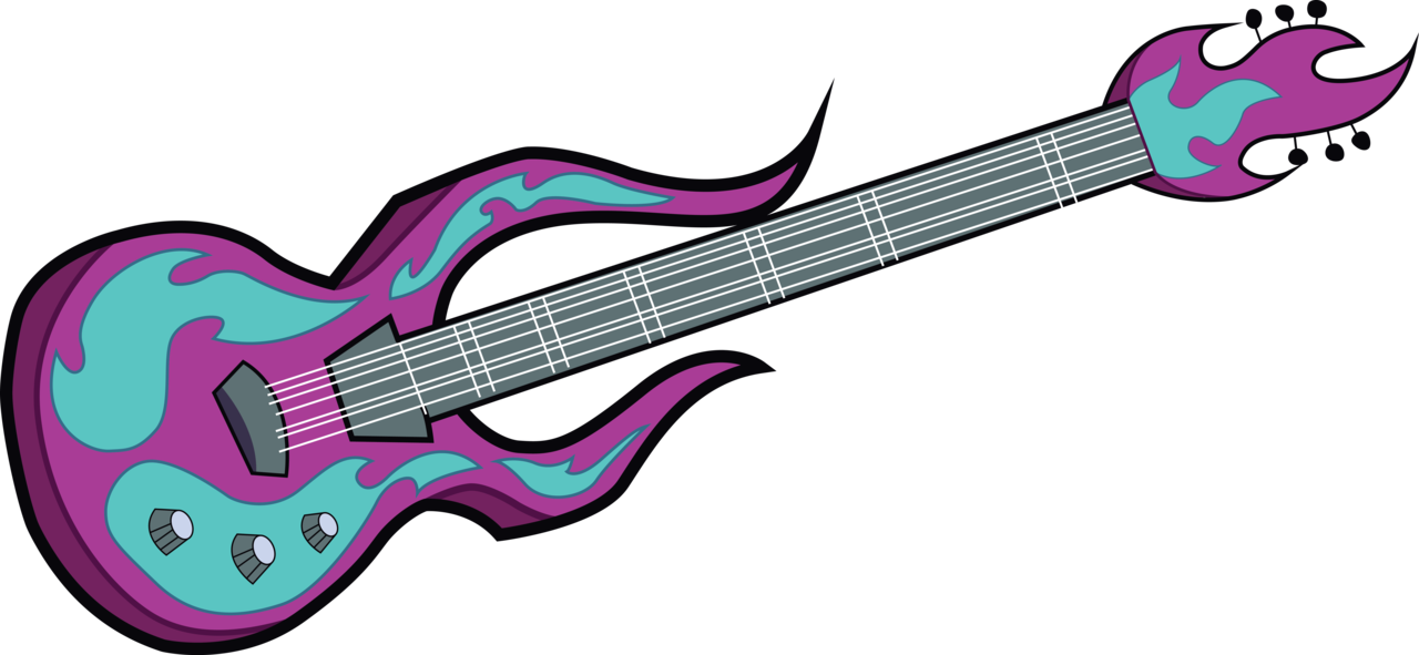 Download Ember Mclain's Guitar - Danny Phantom Ember Guitar PNG Image ...