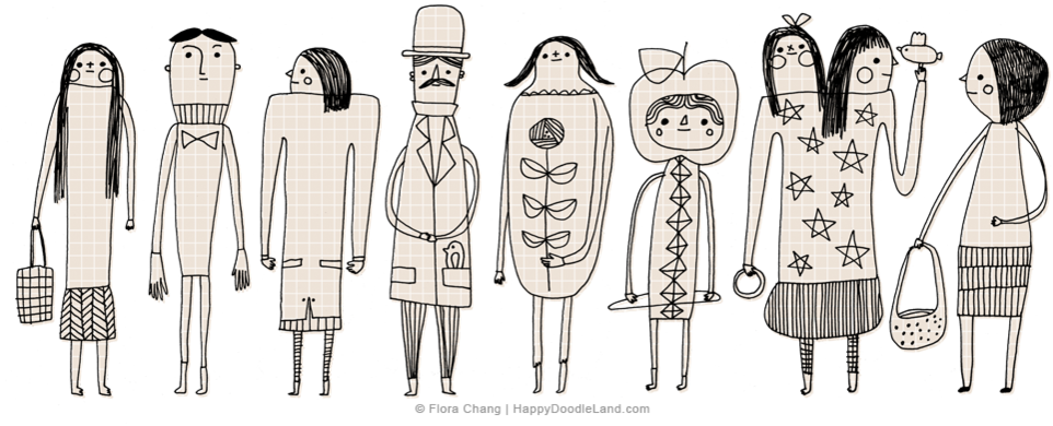 Happy Doodles, Funny Doodles, Doodle People, Drawings, - People Doodle ...