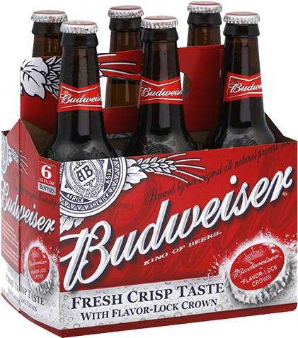 Download Budweiser Beer - 12 Pack, 12 Fl Oz Bottles PNG Image with No ...