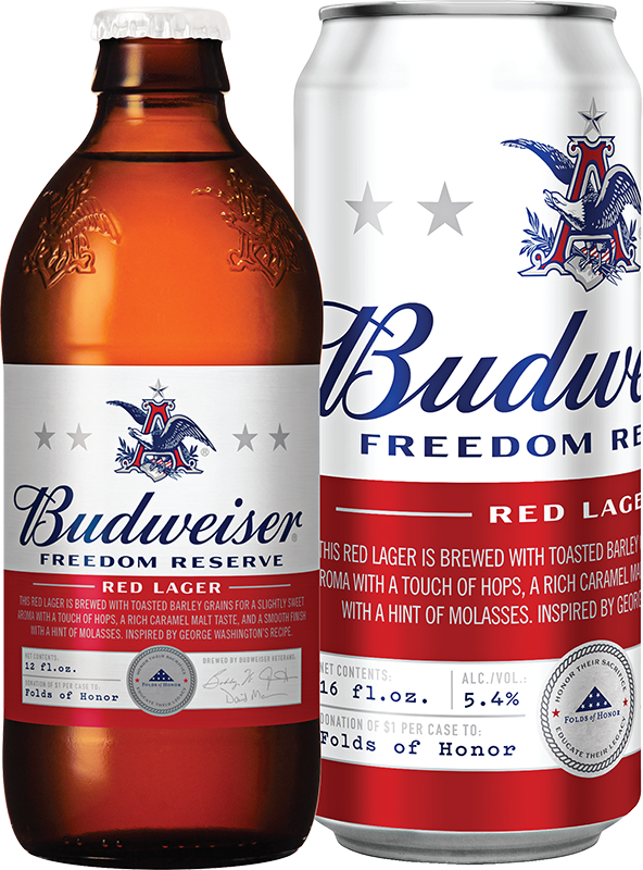 Download Budweiser Freedom Reserve Red Lager St - Budweiser Folds Of ...