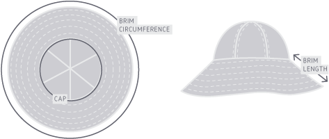 Download Made In New York City - Hat Brim Measurements PNG Image with ...