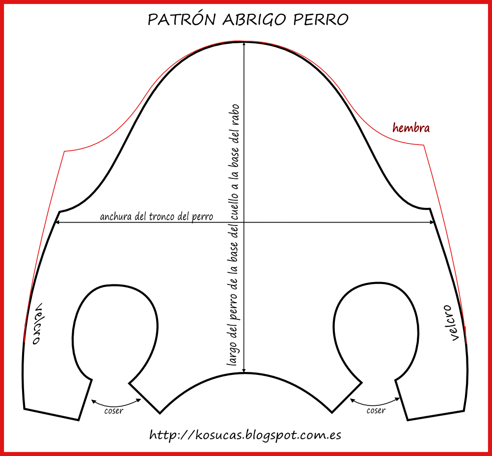 Download Patrón Abrigo Perro - Molde Para Roupa De Cachorro PNG Image ...