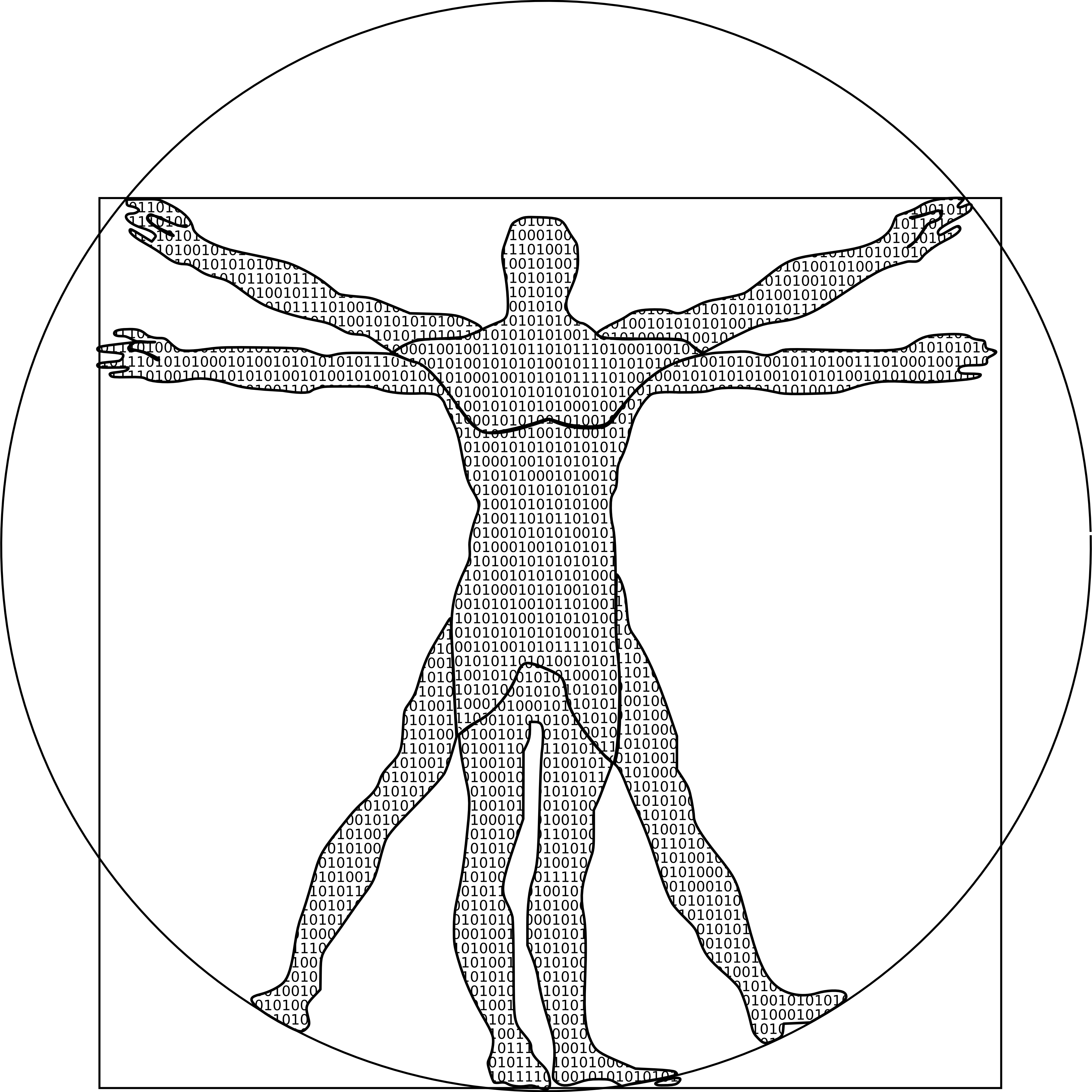 Download File - Digisapiens - Vitruvian Man Png PNG Image with No ...