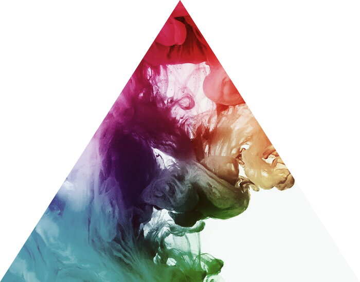 Triangle Red Purple Blue Green Ink Splatter Water Water - Hipstreet ...