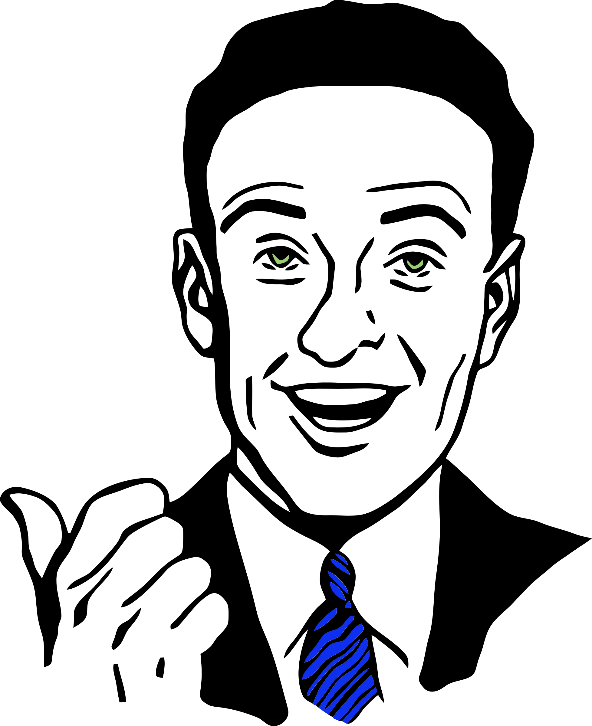 Download Clipart - Man Smile Vector PNG Image with No Background ...