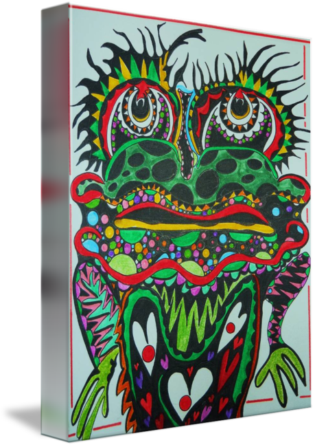 Download Stock Cosmic Frog By Christopher Gombosky - Drawing PNG Image ...