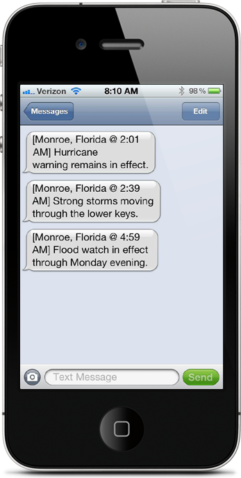 Download Get Weather On Your Phone By Text Message - Sample Text ...