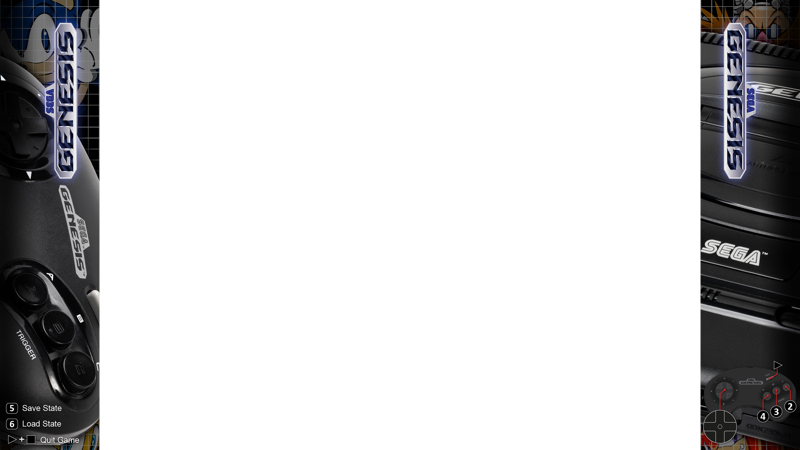 Download Sega Genesis Bezel - Sega Genesis Official 3 Button Controller ...