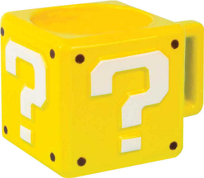 Super - Super Mario Bros. Question Block Mug - Free Transparent PNG ...