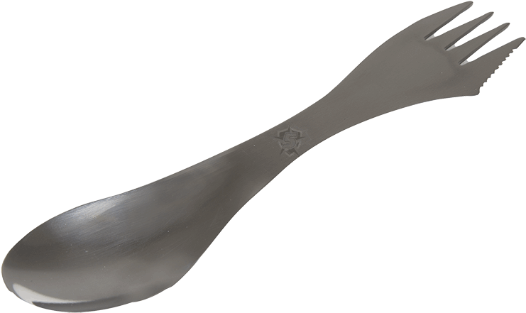 Download Stainless Steel Spork - 5ive Star-spoon Survival PNG Image ...