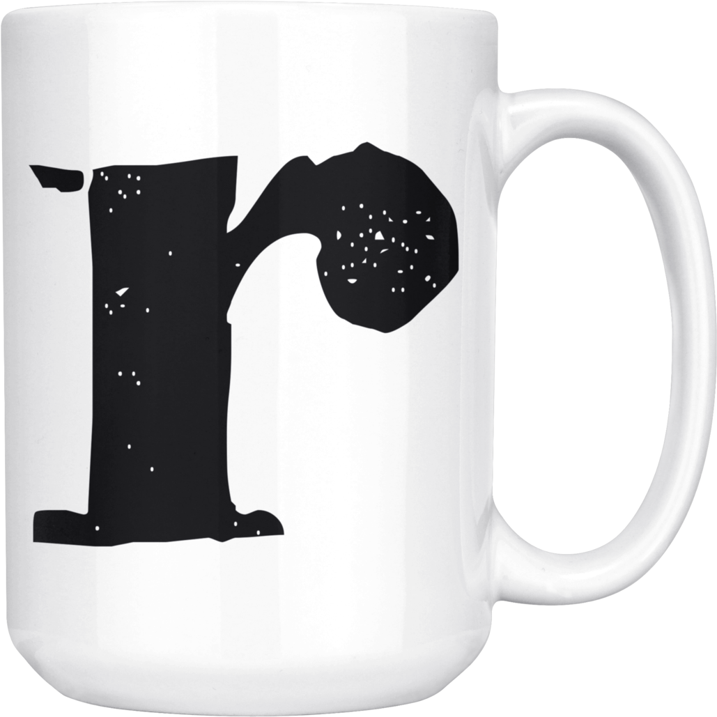 Download R Initial Mug - Left Handed Mug PNG Image with No Background ...