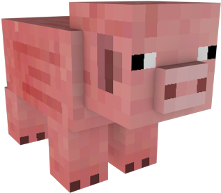 Minecraft Transparent Pig - Minecraft Pig No Background - Free ...
