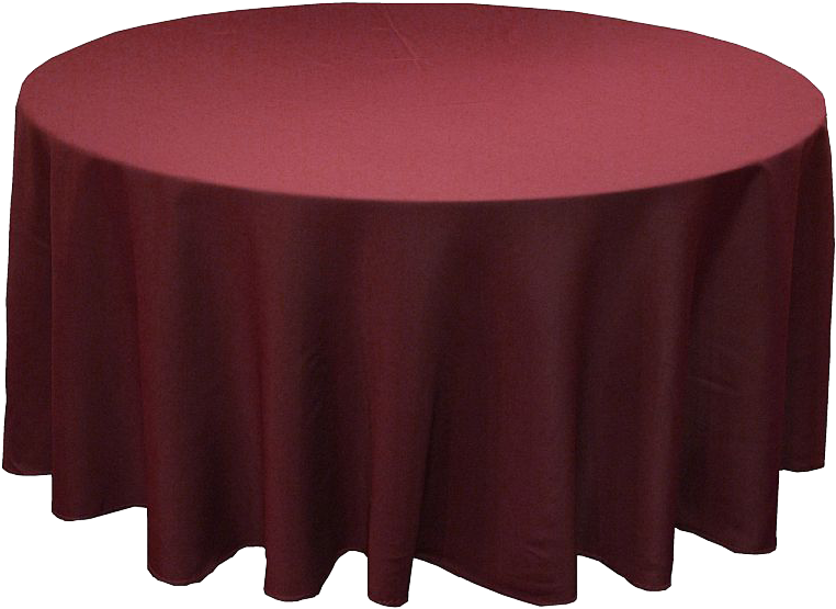 Table Cloth Png Image Background - 120" Round Polyester Tablecloth ...
