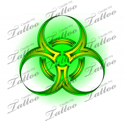 Biohazard Symbol Clipart Tribal - Vine Name Tattoos - Free Transparent ...
