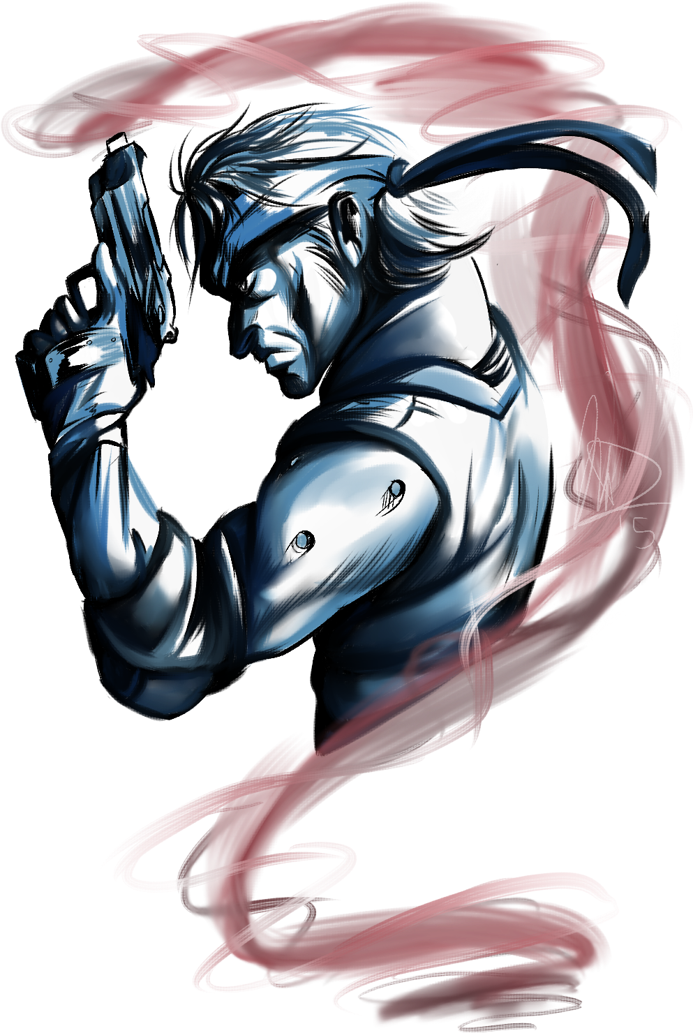 Download Painting Of Solid Snake - Newgrounds PNG Image with No ...