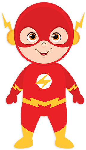 Kid Flash Superhero For Kids - Flash Superhero Clipart - Free ...