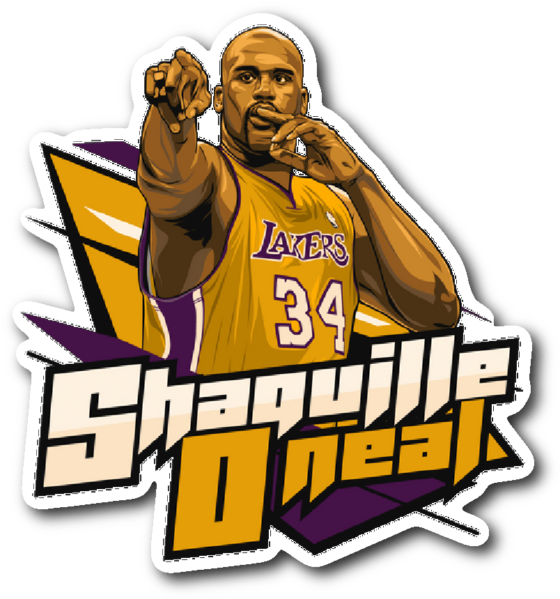 Download Shaquille O'neal Vynil Sticker - Shaq O Neal Logo PNG Image ...