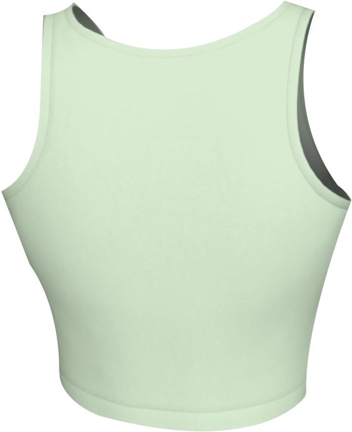 Download 1 Beige Crop Top Back - Active Tank PNG Image with No ...