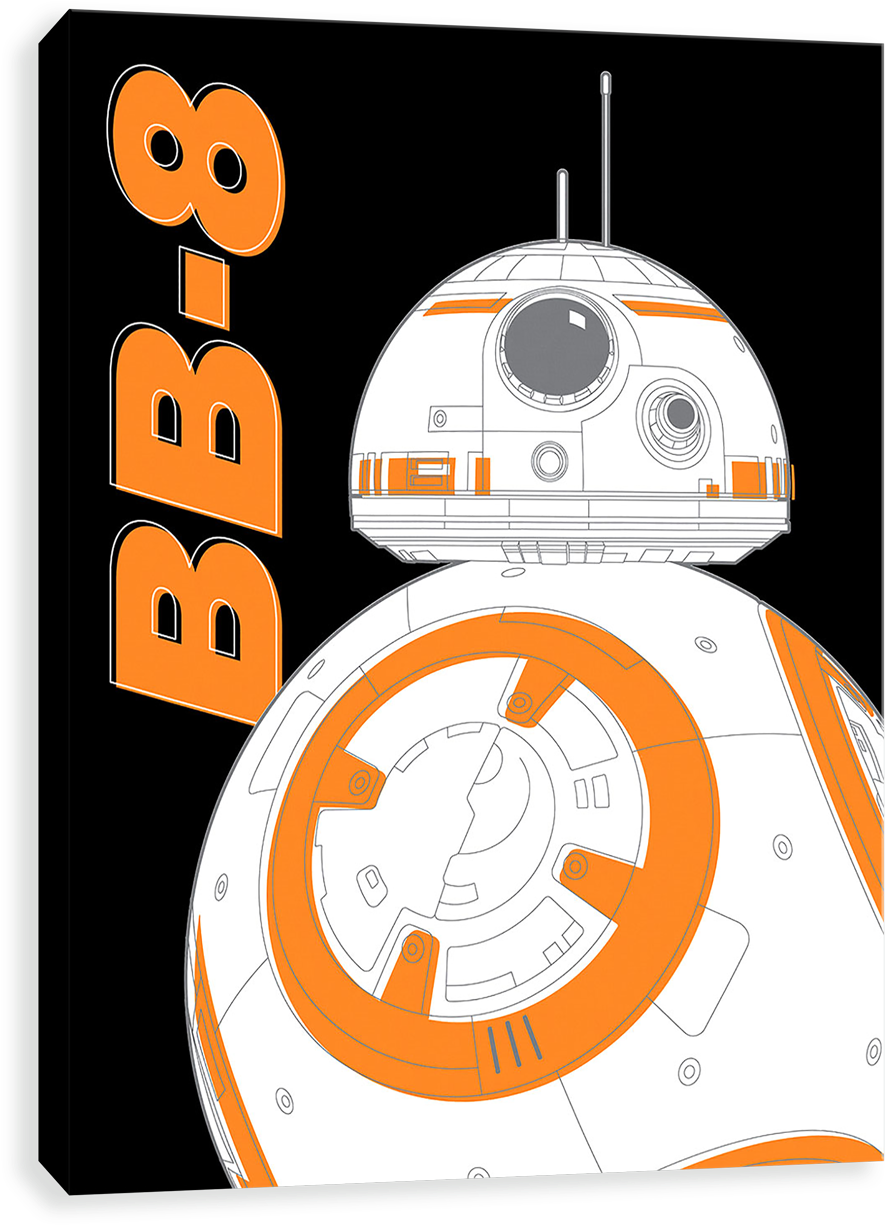 Download Look - Artissimo Design 42578 Look! It's Bb-8 Printed Canvas ...