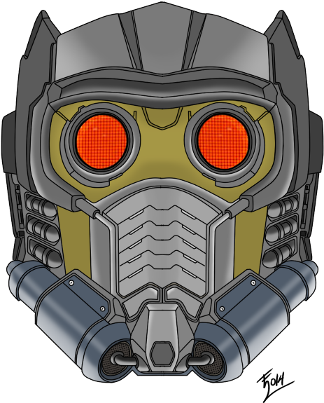 Download Star Lord Mask By Evangelion-02 - Star Lord Mask Printable PNG ...