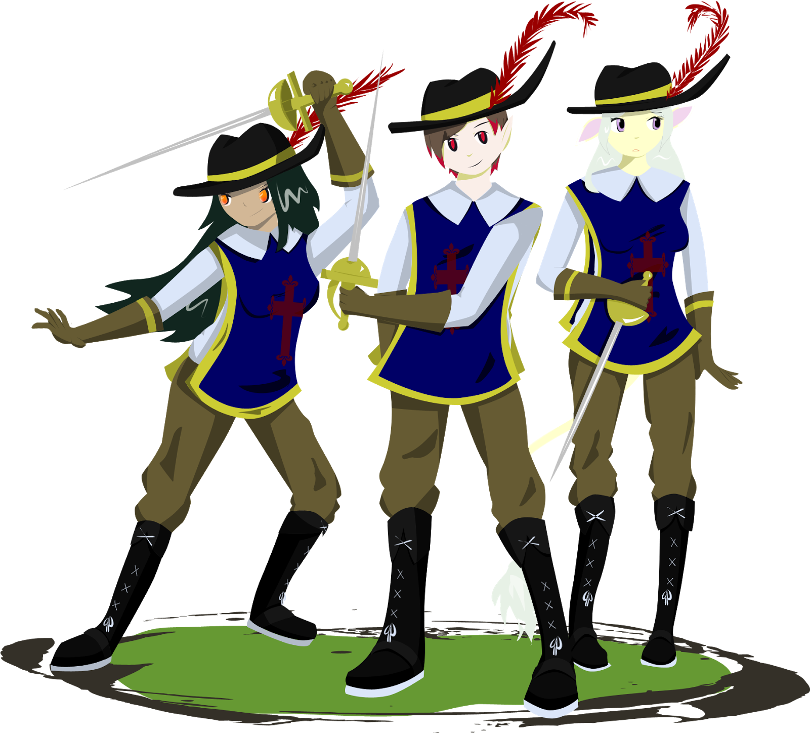 The Three Musketeers By Sacredlugia On Deviantart - Three Musketeers ...
